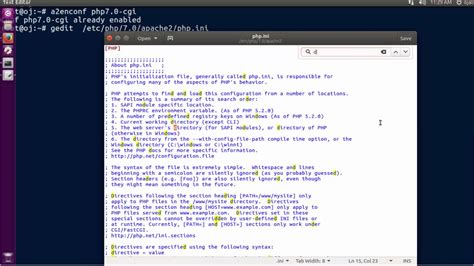 how to configure apache2 to use php scripts youtube