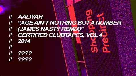 Aaliyah Age Aint Nothing But A Number James Nasty Remix Youtube