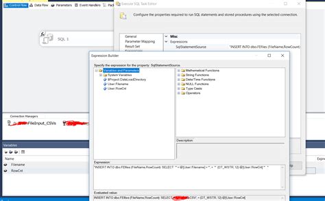 ssis loading csv flat files using for each loop container execute