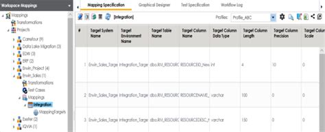 updating mapping specifications manually