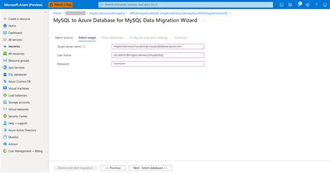 tutorial migrate mysql to azure database for mysql