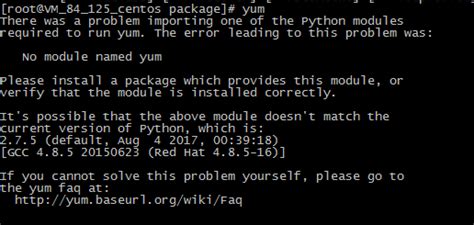 linux usr lib64 python2 7 site packages rpm rpm so undefined