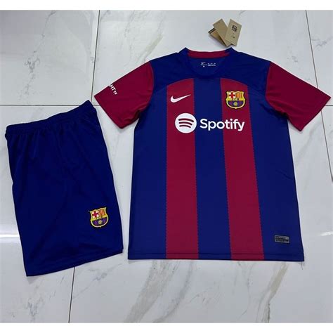 Jual Setelan Fullset Jersey Celana Bola Barcelona Home New 2023 2024 23