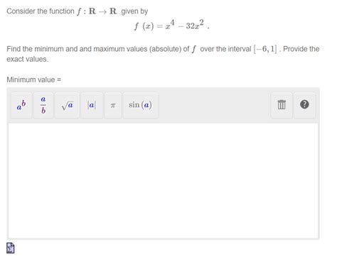 Solved Consider The Function F R→r Given By F X X4−32x2