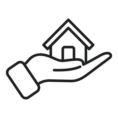 Care Sale House Icon Outline Vector Real Home 16817482 Vector Art At