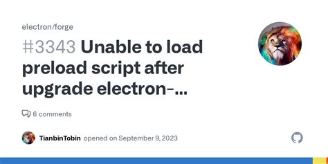 unable to load preload script after upgrade electron forge 6 4 2