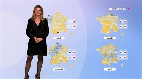 Chloé Nabédian Ravissante En Robe Pour Les Journaux Météo Du Midi Sur