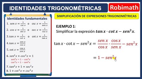 Simplificación De Expresiones Trigonométricas Youtube