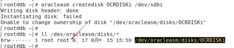 how to solve asm disk creation error programmerah