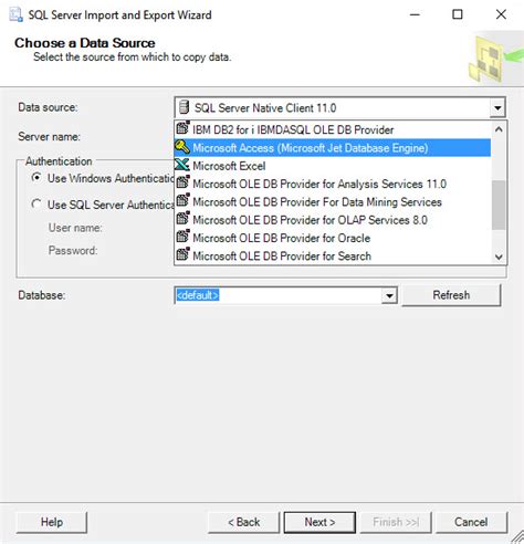 solved missing data source provider in sql server client