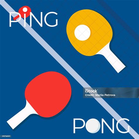 Ping Pong Or Table Tennis Background Ping Pong Poster Template Or