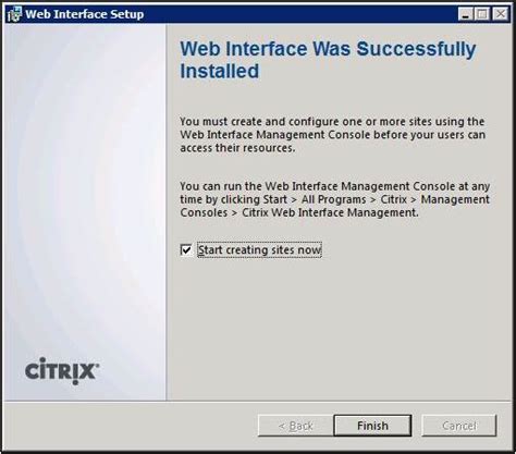 how to install and configure web interface for xendesktop