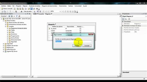 sql server 2008 diagrama relacional youtube