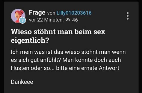 Warum Stöhnt Man Beim Sex Gemacht R Wirklichgutefrage