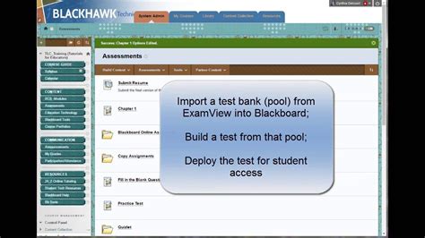 examview test bank into blackboard youtube