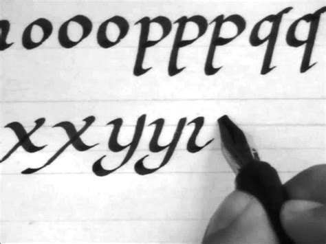 Calligraphy How To Write In Calligraphy Lesson 4 For Beginners