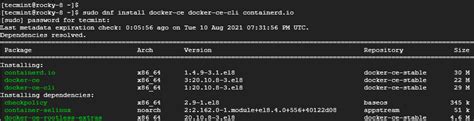 install docker terminal