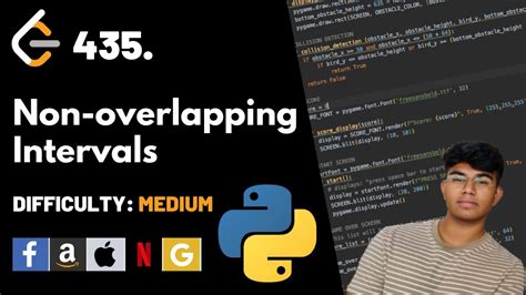 non overlapping intervals leet code 435 theory explained python
