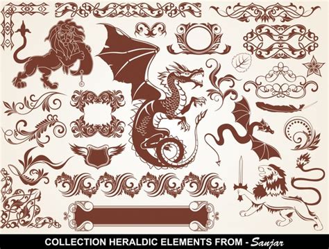 Year Of The Dragon Patterns Corners Vector Vectors Graphic Art Designs