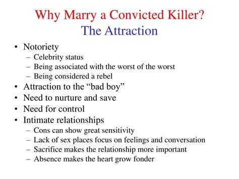 ppt love conquers all the women who marry convicted serial killers