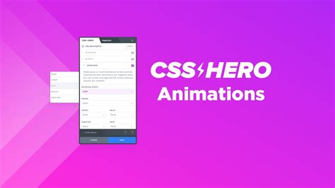 make beautiful animations with css hero and wordpress youtube