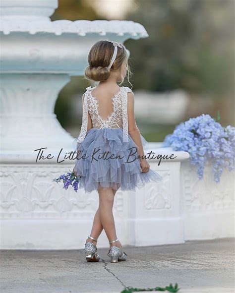 Tulle Flower Girl Dress Ivory Flower Girl Dress White Lace Flower