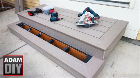 How To Build Porch Steps Composite Decking How To Build Porch Steps