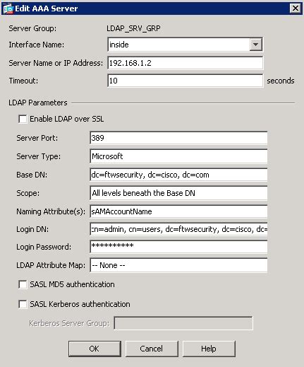 asa 8 0 configure ldap authentication for webvpn users cisco