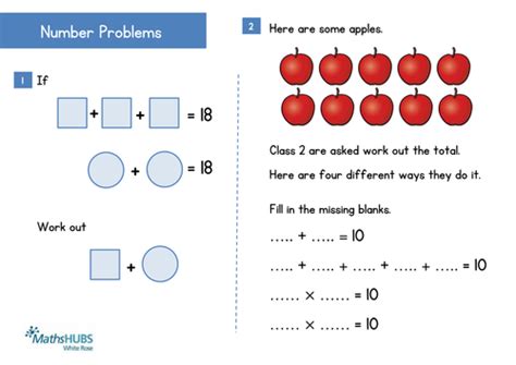 reasoning problem solving number ks1 and fractions ks2 march