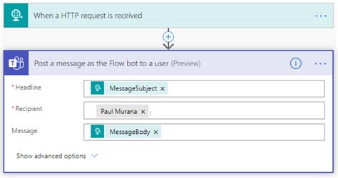 how to trigger a power automate flow with a request