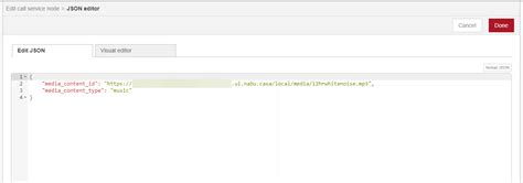 how to play a mp3 stored at ha at mediaplayer with node red node red