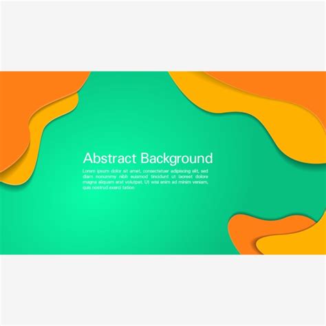 Background Latar Belakang Estetika Abstrak Dalam Warna Hijau Dan Oranye