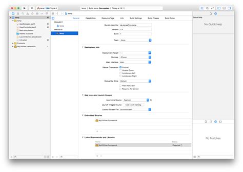 ios error importing own swift cocoa touch framework in xcode 7
