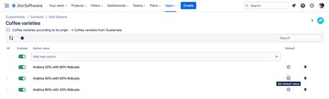 default option feature for customfield editor for jira cloud · codeclou