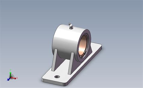 Dn65滑动轴承座 Solidworks 2018 模型图纸下载 懒石网
