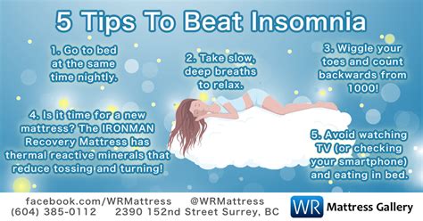 Insomnia 5 Tips To Beat Insomnia Wr Mattress