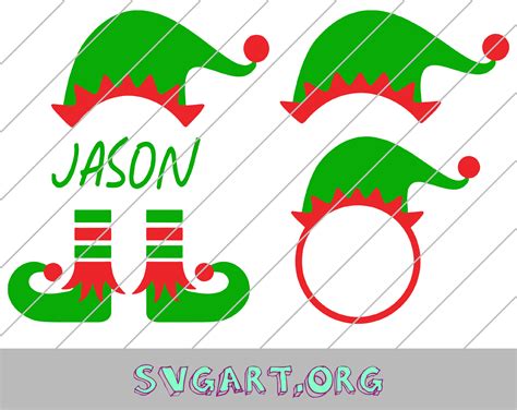 Christmas Elf Monogram Svg Free Christmas Elf Monogram Svg Download