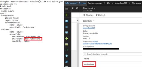 mounting azure file storage in docker container via