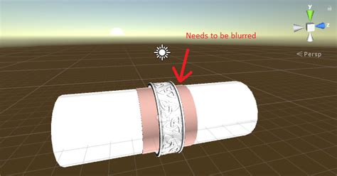 rendering blur just one object in unity game