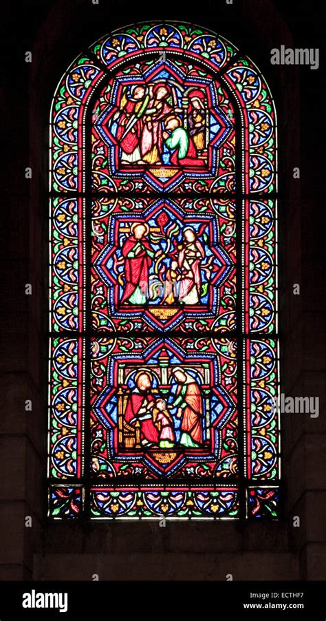 Stained Glass Window Old Testament Scenes Abraham Hagar Isaac And