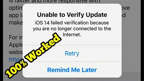 unable to verify update ios 14 14 6 14 7 ios 14 failed verification