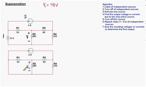 Superposition Circuit Analysis Youtube