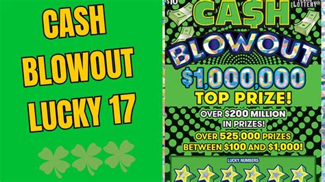 Cash Blowout Lucky 17 🍀🍀🍀mix Texas Lottery Tickets 🎟️ Great Session 🤑🤑