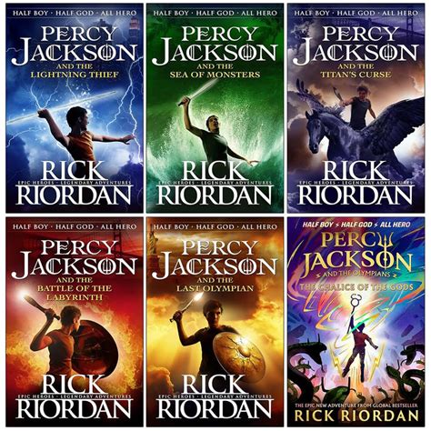 Percy Jackson And The Olympians Collection 6 Books Set By Rick Riordan