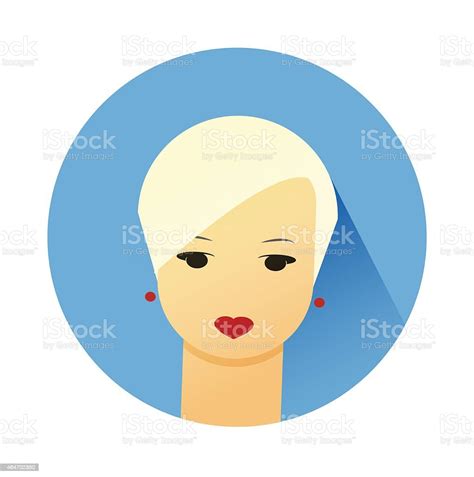 Vector Illustration Of Girl With Cute Hair Style Stock Illustration