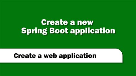 spring boot how to create an application using spring initializr