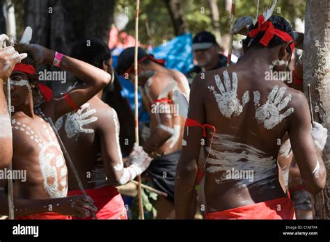 Indigenous Dancers From The Yarrabah Community At The Laura Aboriginal