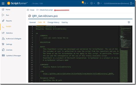 scriptrunner portal edition manage powershell scripts throughout your