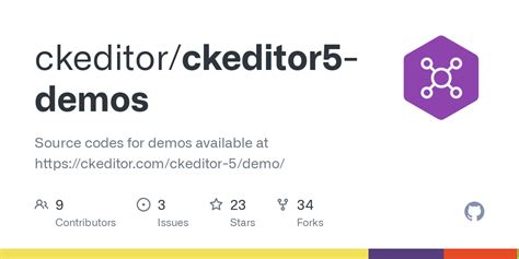 github ckeditor ckeditor5 demos source codes for demos available at