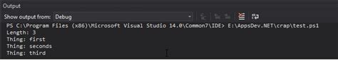 debugging unable to inspect powershell string[] arrays